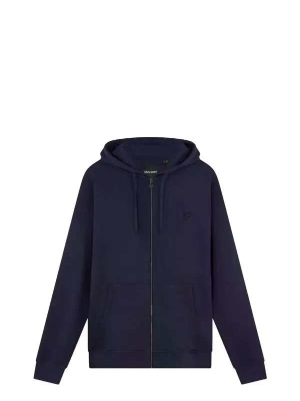 LYLE & SCOTT Embroidered-logo Zip-up Hoodie - Blue