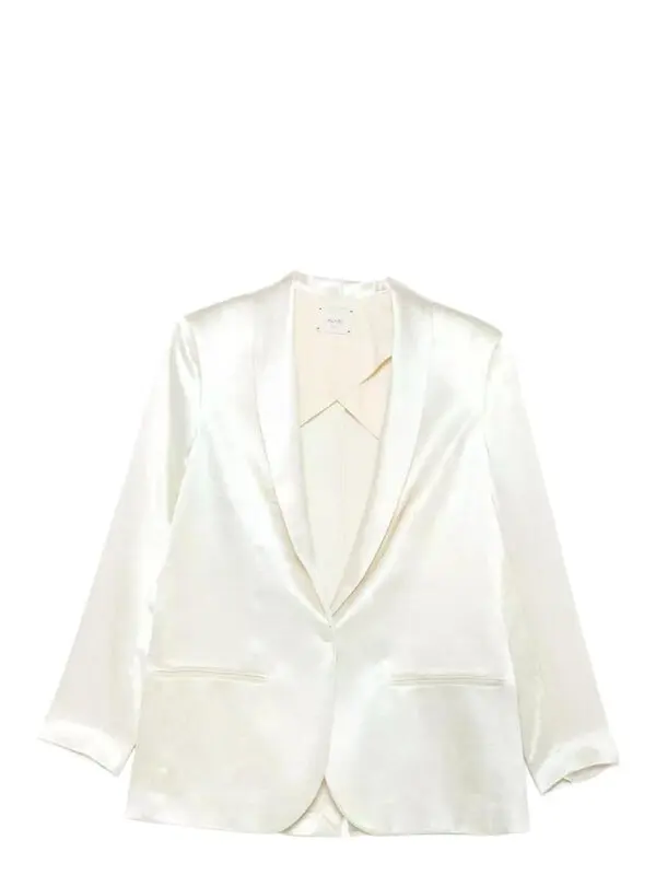 ALYSI Smoking Shawl Collar Jacket - White