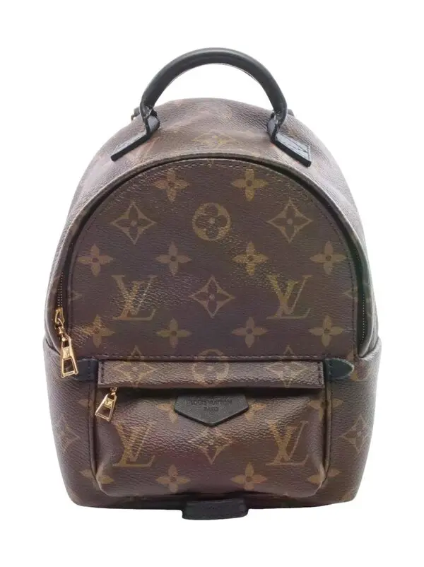 LOUIS VUITTON 2016 Monogram Mini Palm Springs Backpack - Brown