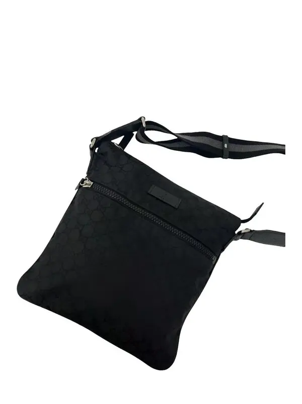 Gucci 2000-2015 Gg Nylon Web Crossbody Bag - Black