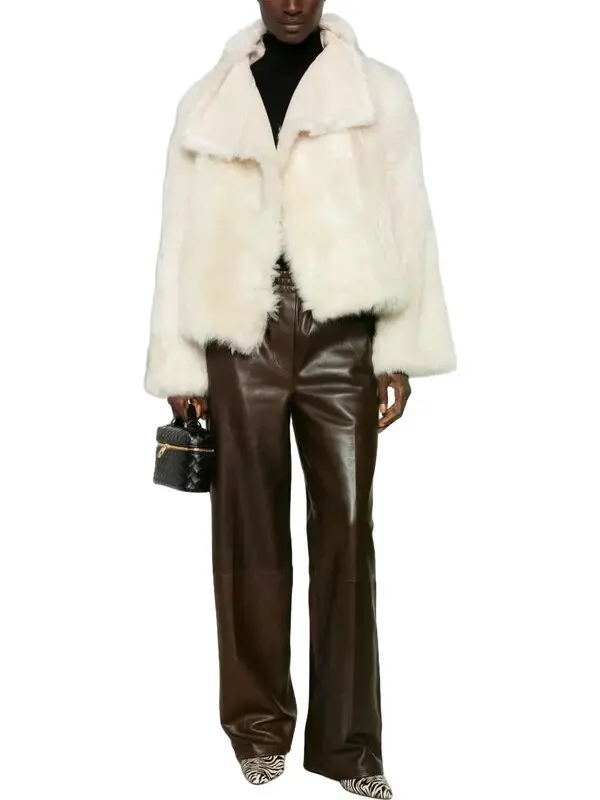 YVES SALOMON Shearling Jacket - Neutrals