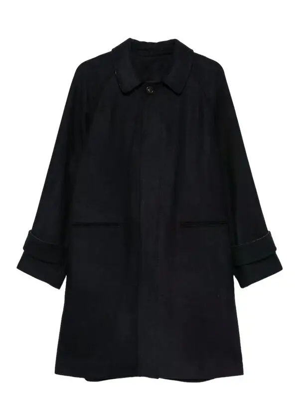 N°21 Raglan-sleeve Concealed-fastening Coat - Blue