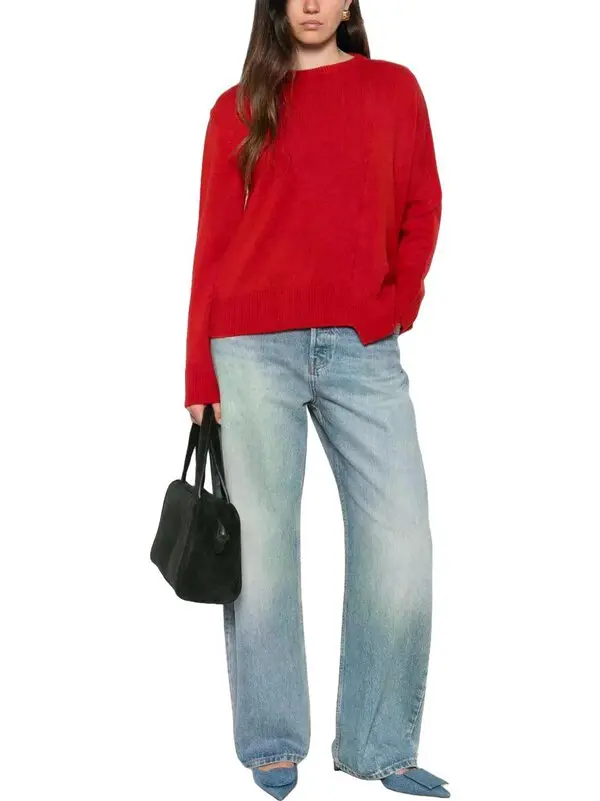 Liviana Conti Asymmetric-hem Sweater - Red