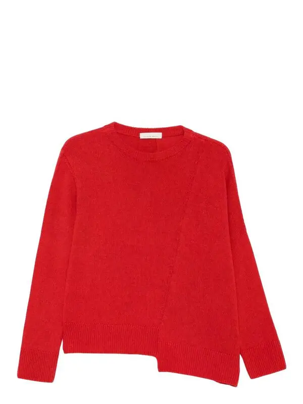 Liviana Conti Asymmetric-hem Sweater - Red
