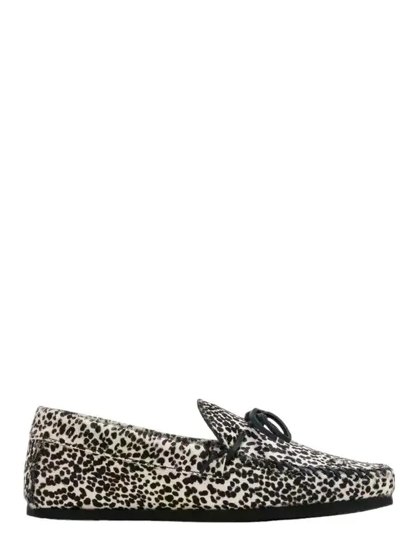 Isabel Marant Étoile Fitza-gb Animal-print Leather Loafers - White