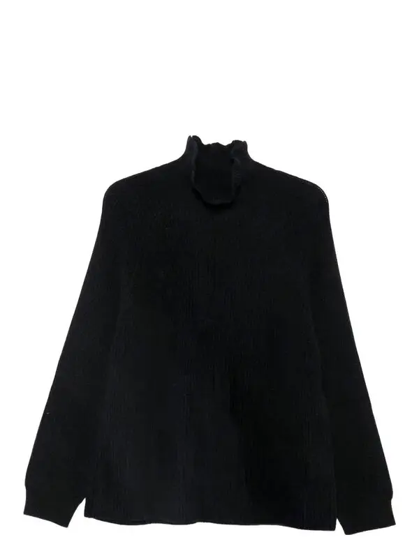 Liviana Conti Ribbed-knit Roll-neck Sweater - Black