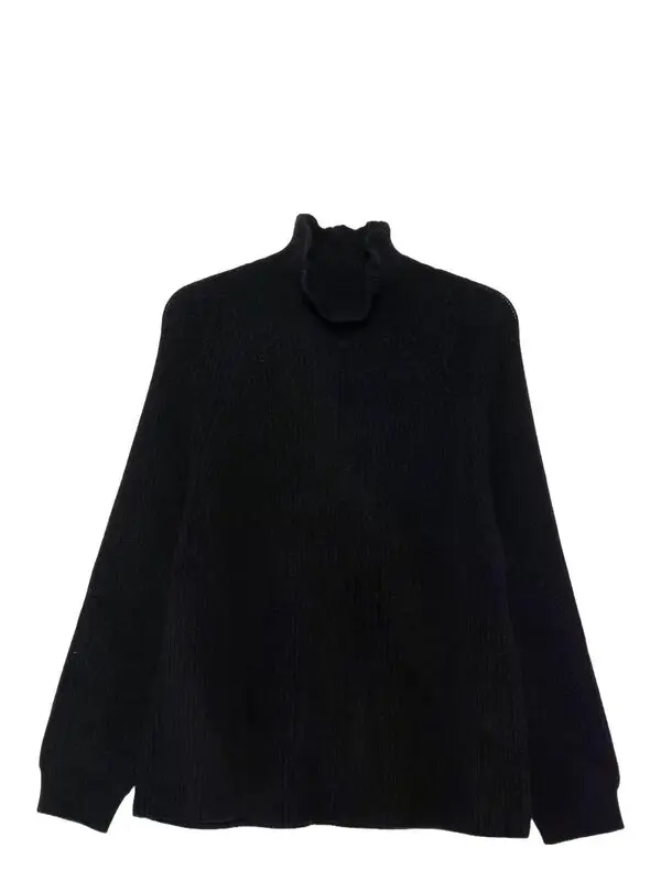 Liviana Conti Ribbed-knit Roll-neck Sweater - Black