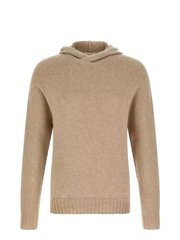 MA'RY'YA Braided-detail Raglan-sleeve Hoodie - Neutrals
