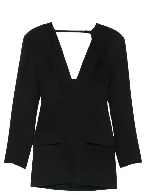 Erika Cavallini Open-back Mini Dress - Black