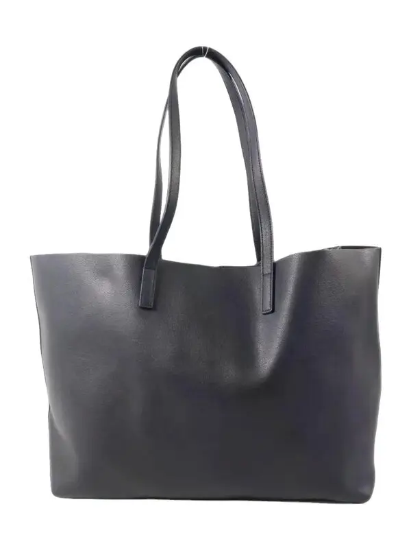 Saint Laurent Leather Tote Bag - Blue