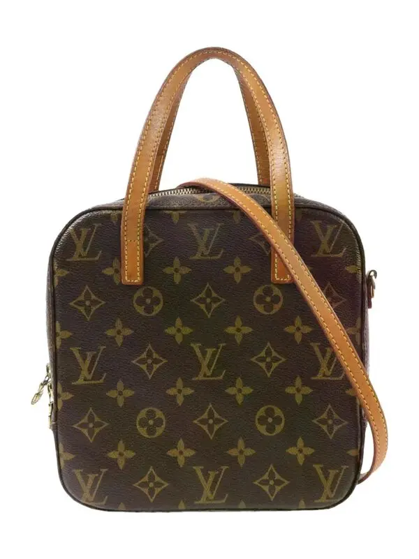 LOUIS VUITTON Monogram Spontini Handbag - Brown
