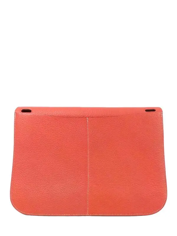 Hermès 2018 31 Halzan Leather Shoulder Bag - Orange