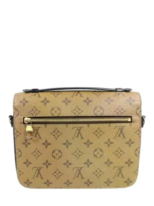 LOUIS VUITTON Pochette Metis Monogram Reverse Tote Bag - Brown