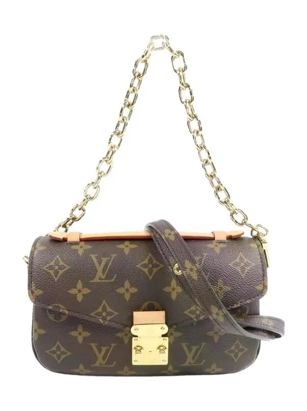 LOUIS VUITTON Metis East West Tote Bag - Brown