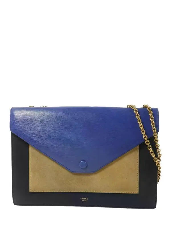 Celine Pocket Flap Shoulder Bag - Black