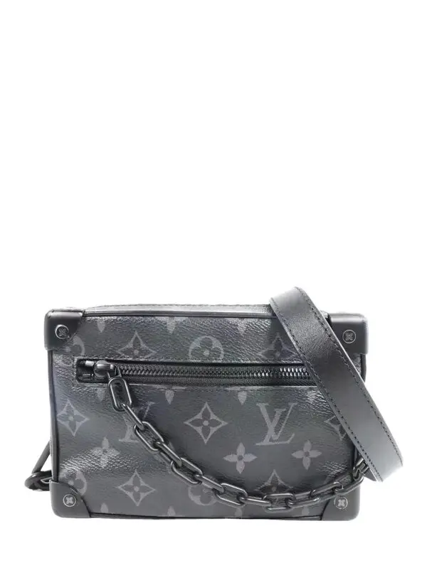 LOUIS VUITTON Mini Soft Trunk Monogram Eclipse Shoulder Bag - Black