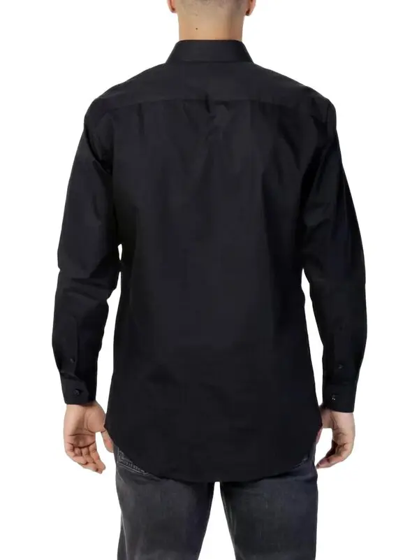 SELECTED Long-sleeve Button-down Shirt - Black