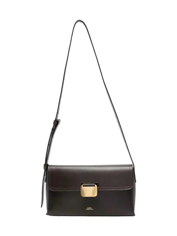 A.p.c. Small Simone Leather Shoulder Bag - Brown