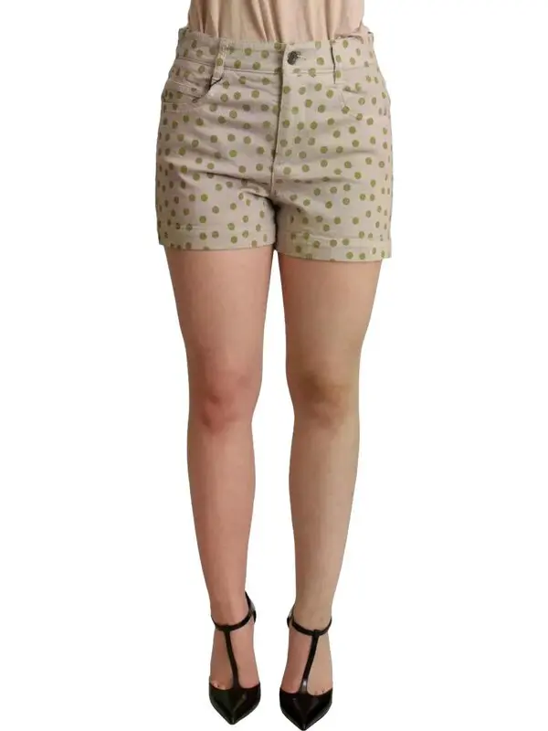Dolce & Gabbana Polka-dot Five-pocket Shorts - Neutrals