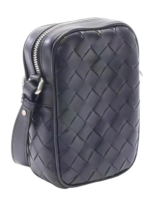 Bottega Veneta 2020-2026 Small Nappa Intrecciato Camera Bag Crossbody Bag - Black