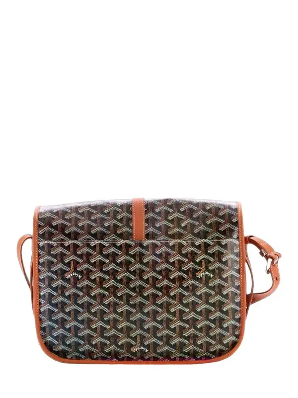 Goyard Belvedere Ii Messenger Bag Coated Canvas Mm Crossbody Bag - Black