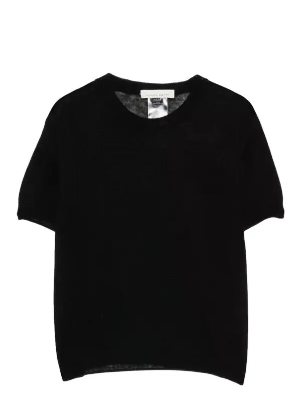 Liviana Conti Short-sleeve Knit T-shirt - Black