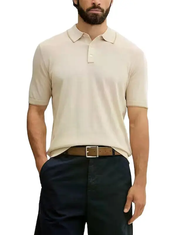 BENETTON Short-sleeve Polo Shirt - Neutrals