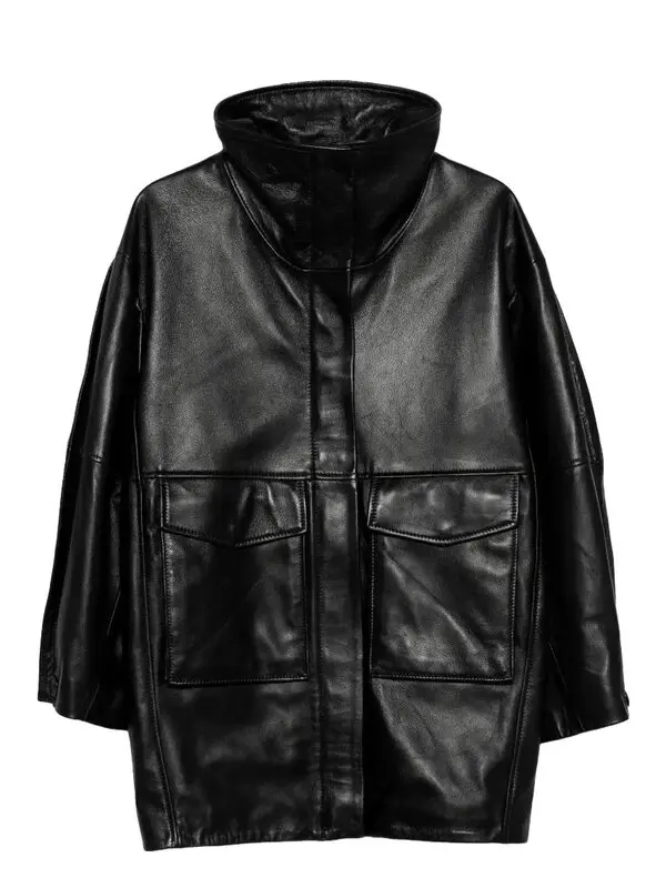 Erika Cavallini Zip-up Coat - Black
