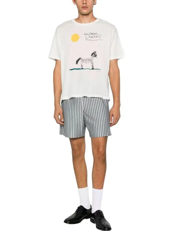 BODE Cheval Graphic-print T-shirt - Neutrals