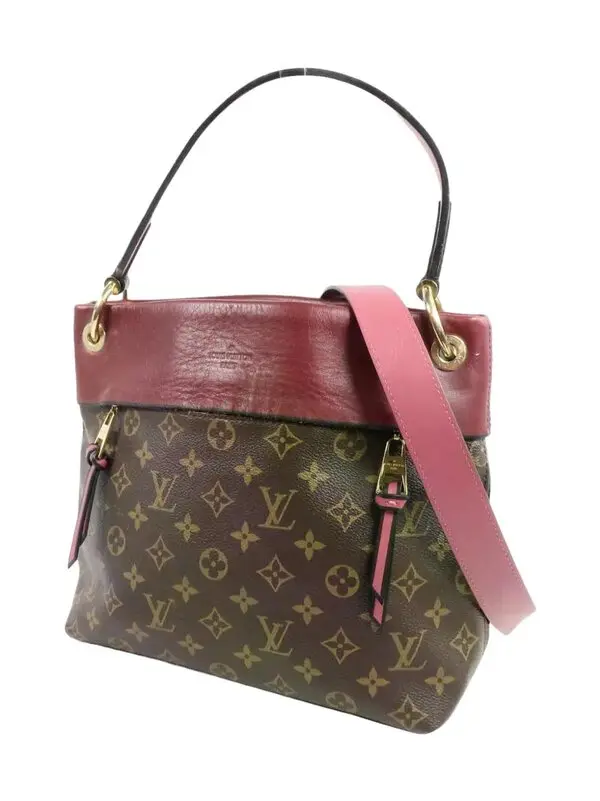 LOUIS VUITTON Tuileries Besace Monogram Tote Bag - Brown