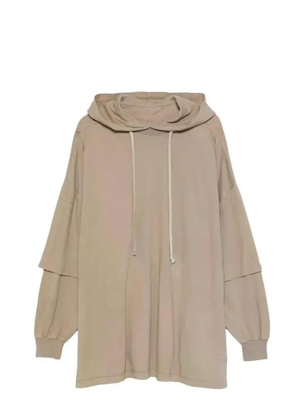 Rick Owens Tommy Hustler Layered Hoodie - Neutrals