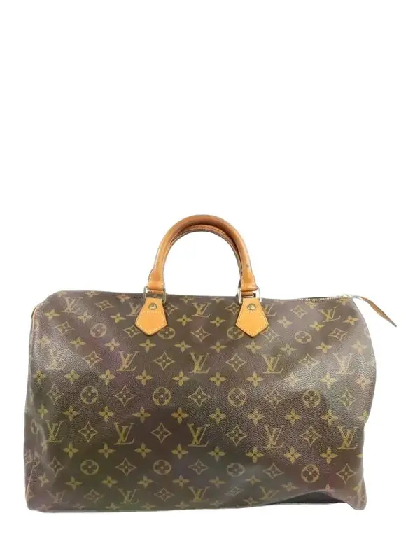 LOUIS VUITTON Speedy 40 Monogram Tote Bag - Brown