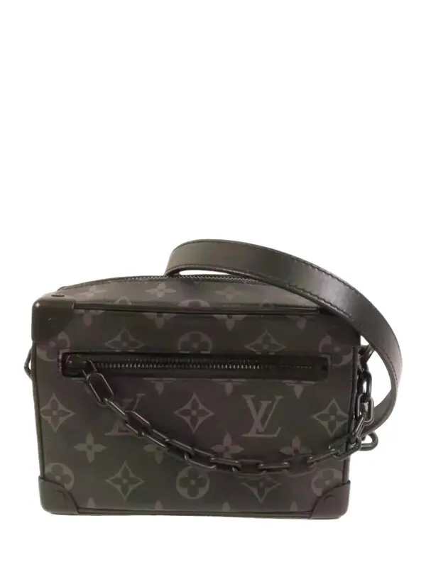 LOUIS VUITTON Mini Soft Trunk Monogram Eclipse Shoulder Bag - Black