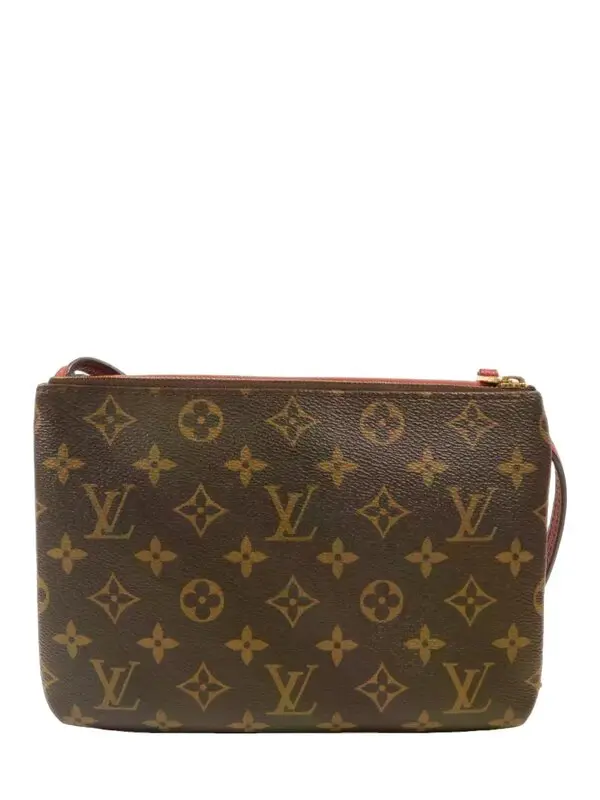 LOUIS VUITTON Twice Monogram Canvas Shoulder Bag - Brown