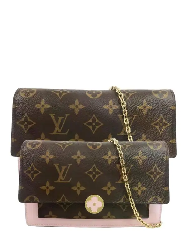 LOUIS VUITTON Flore Chain Wallet Shoulder Bag - Brown