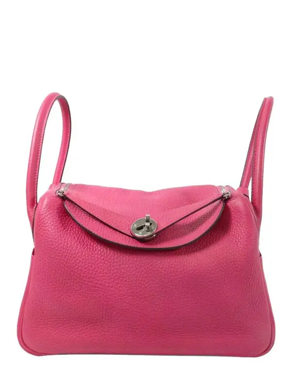 Hermès 26 Lindy Leather Shoulder Bag - Pink