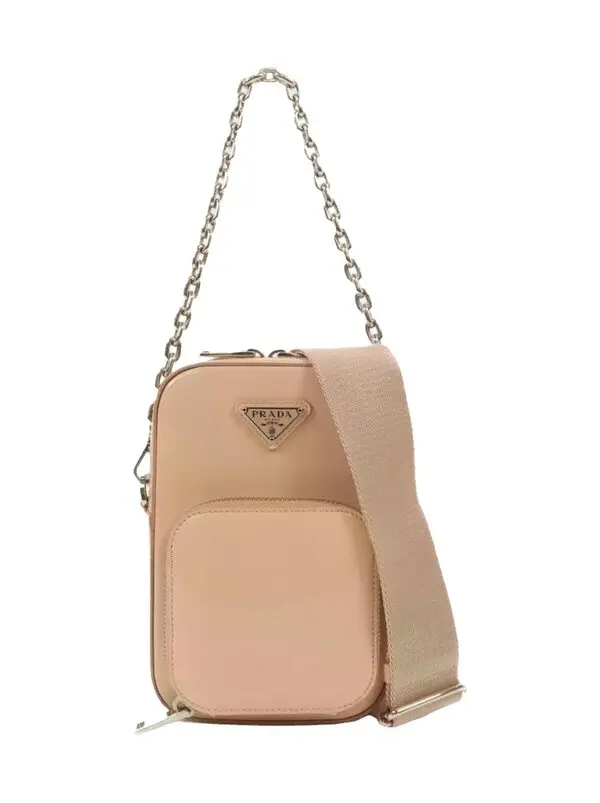 Prada Chain-strap Leather Shoulder Bag - Neutrals