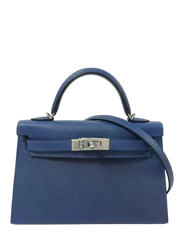 Hermès Mini Kelly Ii Epsom Handbag - Blue