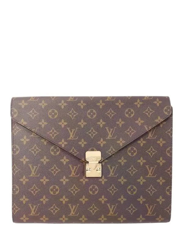 LOUIS VUITTON Monogram Document Case - Brown