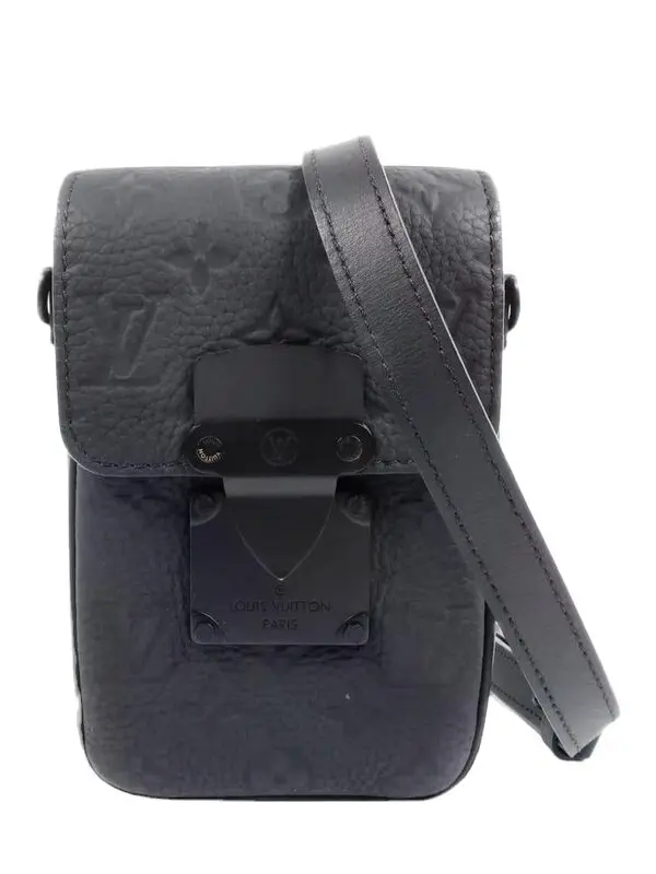 LOUIS VUITTON S-lock Vertical Shoulder Bag - Black
