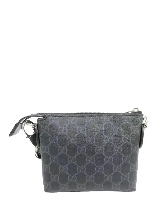 Gucci Gg Supreme Shoulder Bag - Black