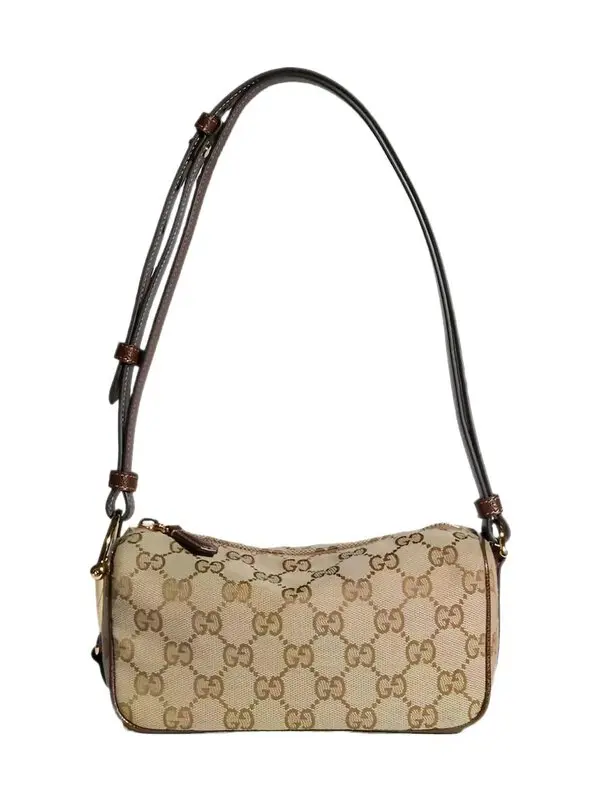 Gucci Half Horsebit Gg Canvas Tote Bag - Neutrals