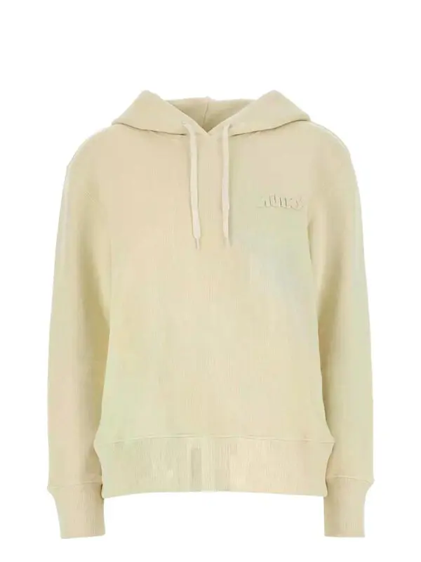 AUTRY Logo-embroidered Drawstring Hoodie - Neutrals