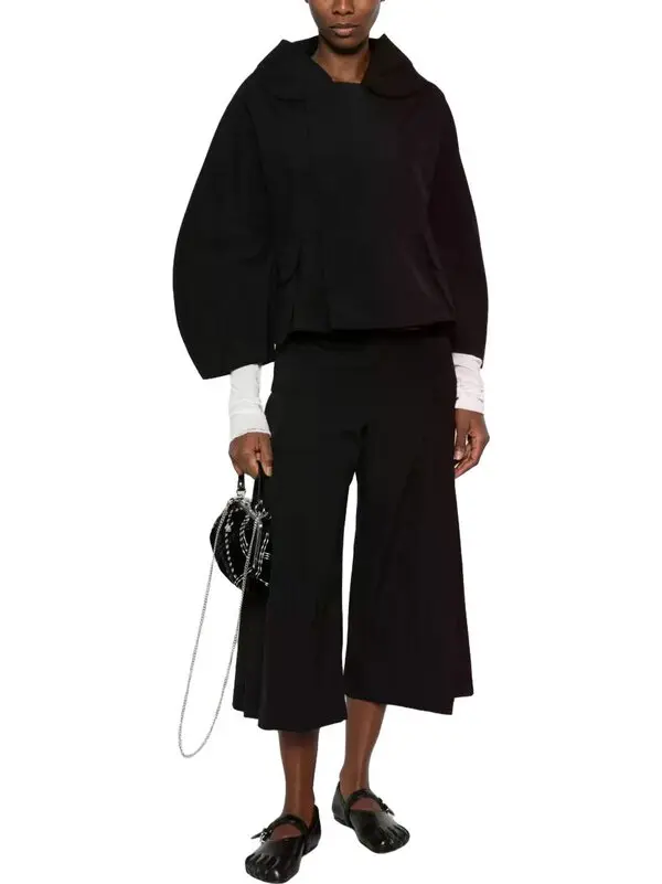 Comme Des Garçons Peter Pan-collar Wool Jacket - Black