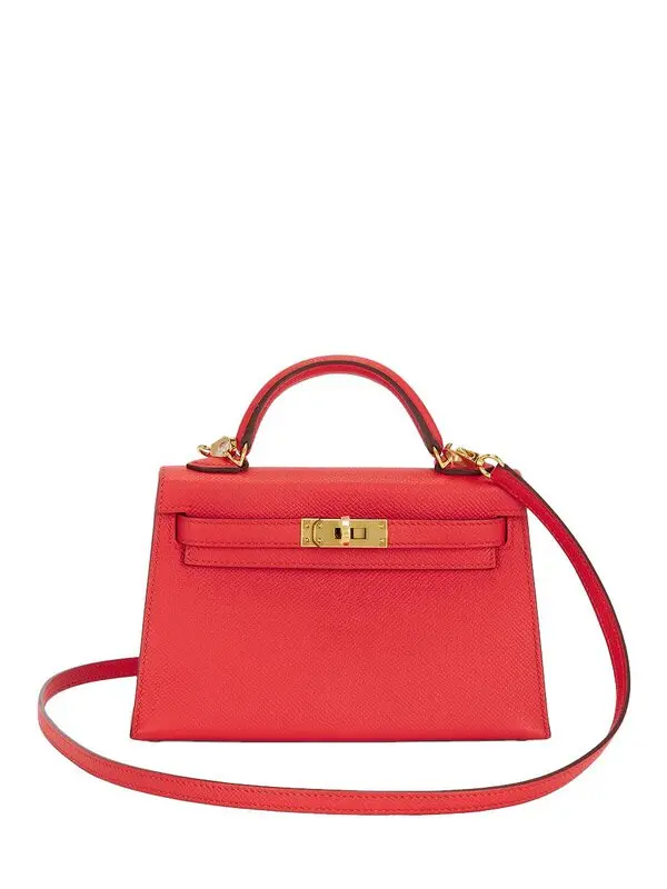 Hermès Epsom Kelly 20 Handbag In Red - Rouge Tomate