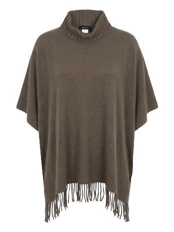 Fabiana Filippi Cape Khaki Size Virgin Wool, Silk, Cashmere - Beige
