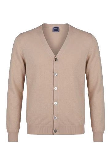 Fedeli Cardigan Size Cashmere - Beige