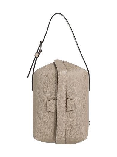 VALEXTRA Tric Trac Handbag Taupe Calfskin - Grey