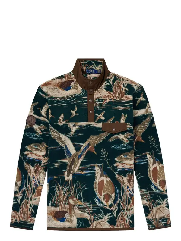 Polo Ralph Lauren Camouflage-print Flannel Sweater - Green
