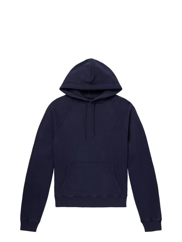A.p.c. Thimothe Cotton-jersey Hoodie - Blue